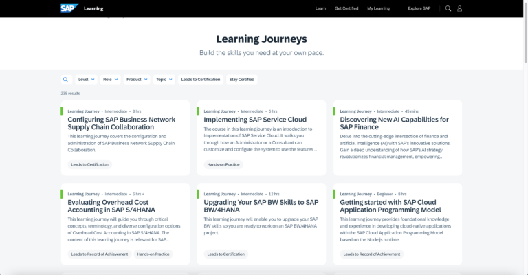 最強SAP無料学習コンテンツ SAP LearningのLearning Journeys | SAP Basis マニア