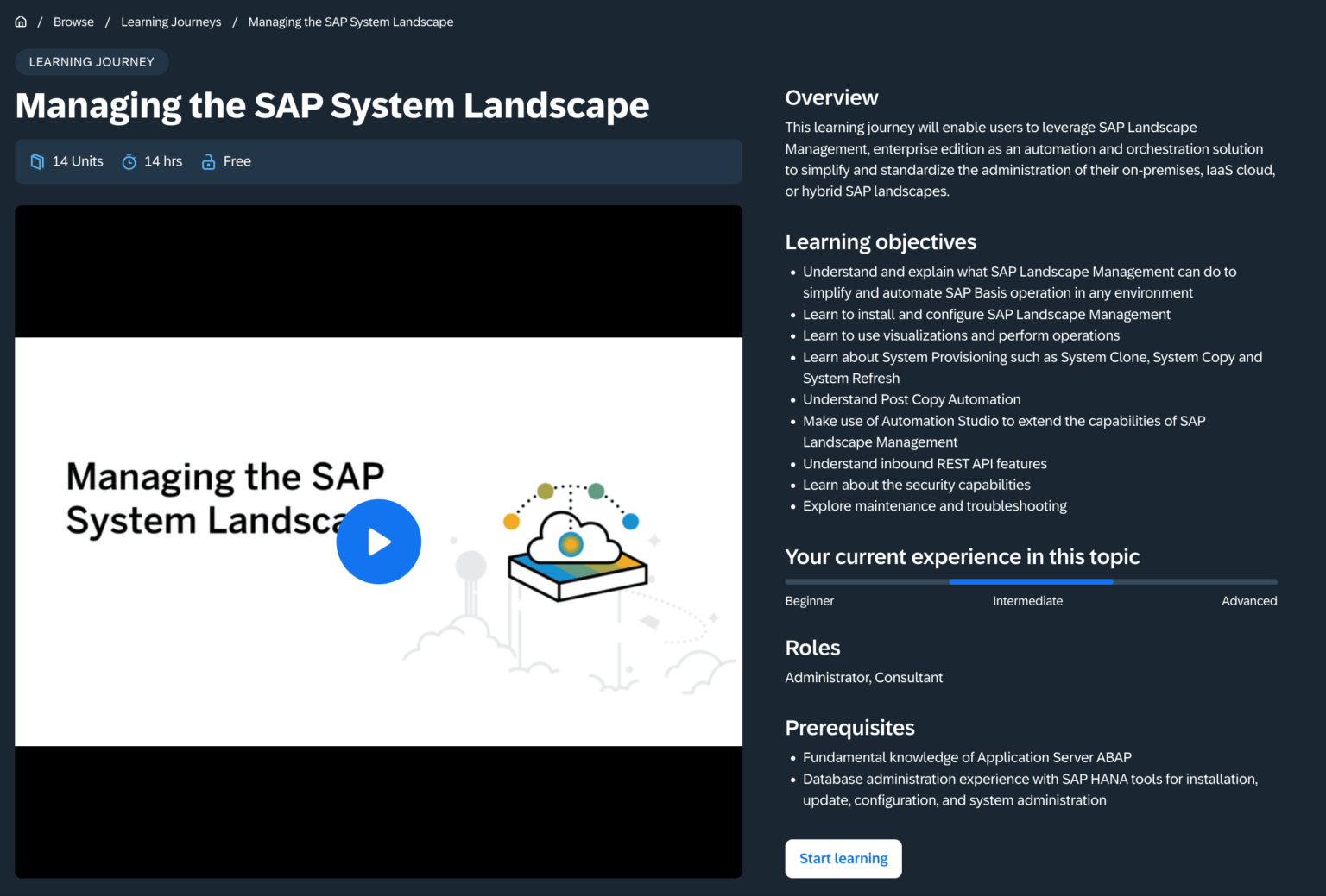 最強SAP無料学習コンテンツ SAP LearningのLearning Journeys | SAP Basis マニア