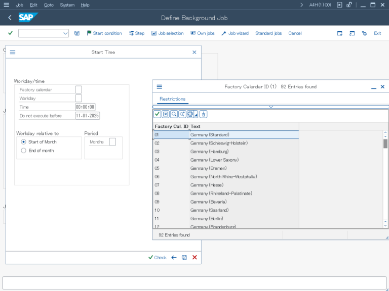 SM36：バックグラウンドジョブのスケジュール 基礎編 | SAP Basis マニア